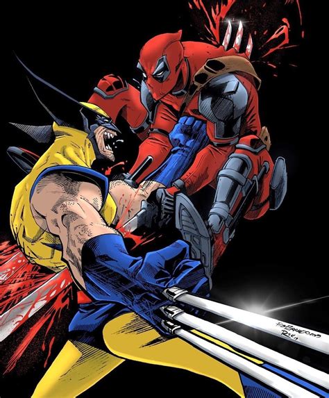 Wolverine Vs Deadpool Wolverine Marvel Art Wolverine Comic Art Wolverine Comic