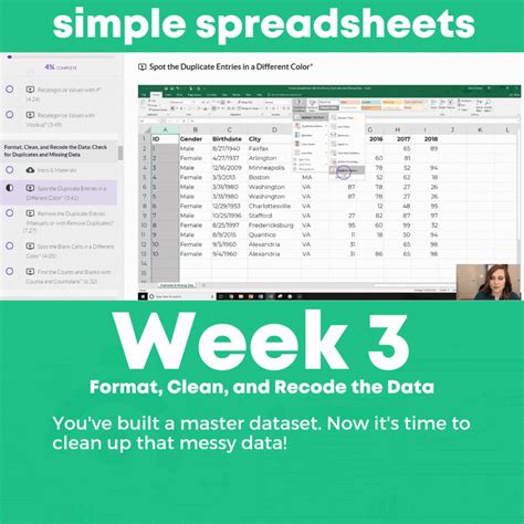 Ann K Emery On Linkedin Simple Spreadsheets Is Our 10 Week Data
