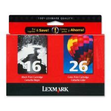 Lexmark 16 Black26 Color Combo Pack Ink Cartridges
