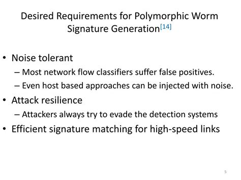 Ppt Network Based And Attack Resilient Length Signature Generation