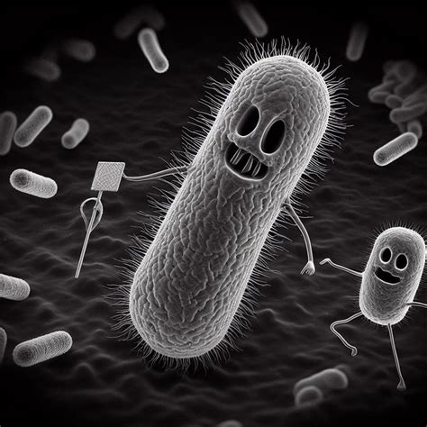 Electron Microscope View Of Bacteria Trick Or Treating R Dalle2