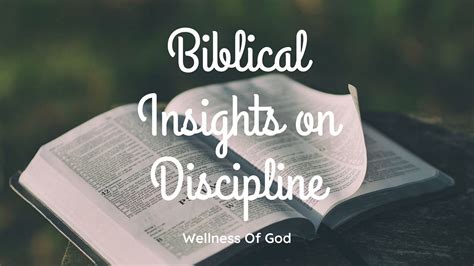 Biblical Insights What Does Scripture Say About Discipline By