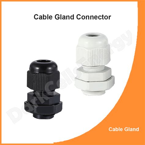 1pcs Cable Gland Connector Pg7 Pg9 White Or Black Ip68 Waterproof