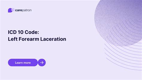 Left Forearm Laceration Icd 10 Cm Codes