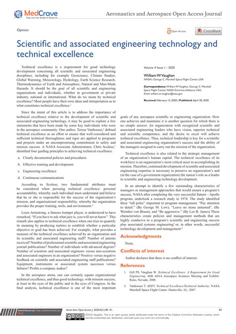 Pdf Scientific And Associated Engineering Technology And Technical Excellence