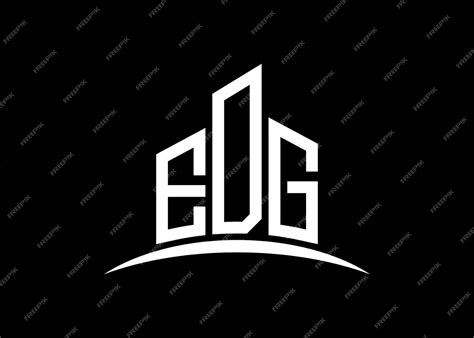 Premium Vector Letter Edg Building Vector Monogram Logo Design