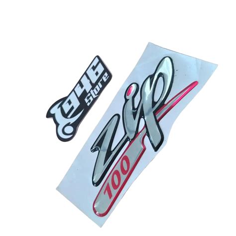 Piaggio Zip Euro Version Original Side Body Emblem Sticker Shopee
