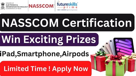 Nasscom Certification Win Exciting Prizes Ipadsmartphoneairpods Nasscom Courses Youtube