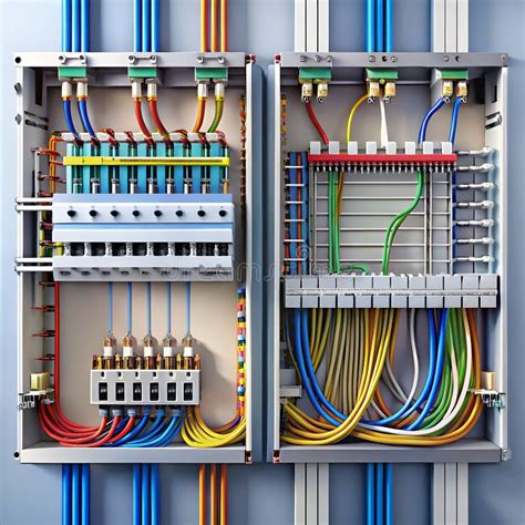 A Detailed View Of Electrical Wiring Featuring Labeled Components
