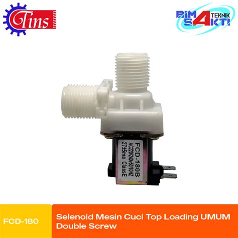 Solenoid Double Drat Fcd 180b Water Valve Selenoid Mesin Cuci Top