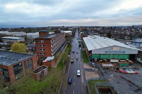 Beautiful View Of Luton Town Of England During Cloudy Sunset Image Was