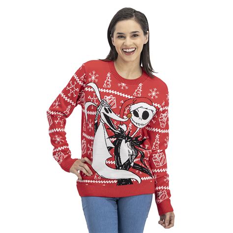 Suéter Navideño Disney Mujer Juvenil Diseño Frontal Jack Delsol