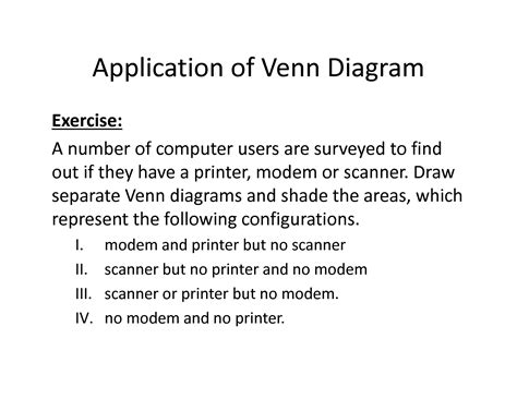 SOLUTION Discrete Structure Applicatoin Of Venn Diagrams Examples And Exercises Studypool