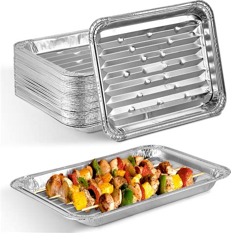 Hefty Ez Foil 8 12 In W X 11 34 In L Super Broiler Pan Silver 2 Pk Pack Of 12