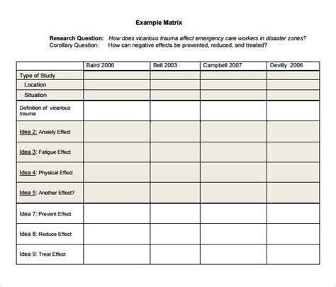Literature Review Excel Template At A Glance