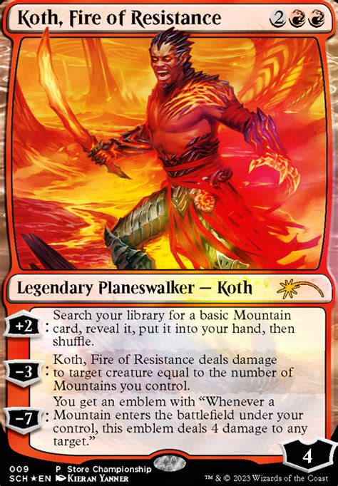 Mono Red Devotion Modern Mtg Deck