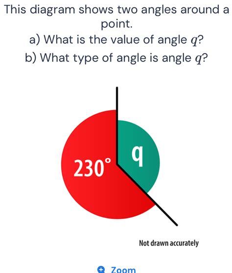 Solved This Diagram Shows Two Angles Around A Point A What Is The Value Of Angle Q B What