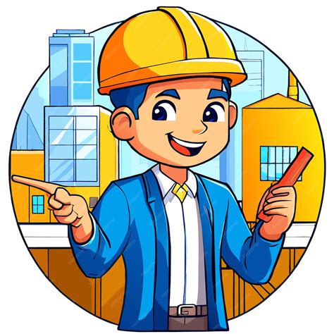 Gráficos Vectoriales De Constructores Animados Vector Premium