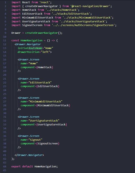Problems When Nesting Stack Navigator In Drawer Navigator · Issue 7940