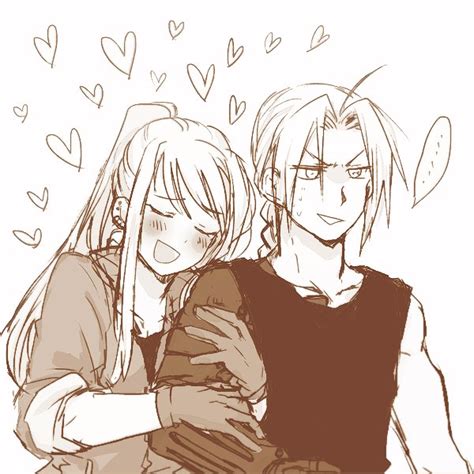 Edward Elric And Winry Rockbell Fullmetal Alchemist Drawn By