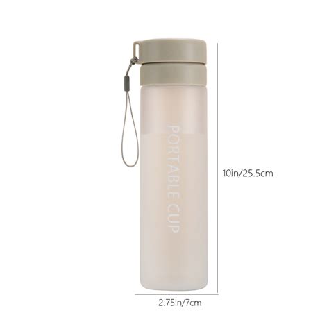 Vqpeo Reusable Clear Water Bottle Leak Proof Plastic Drink Bottle With