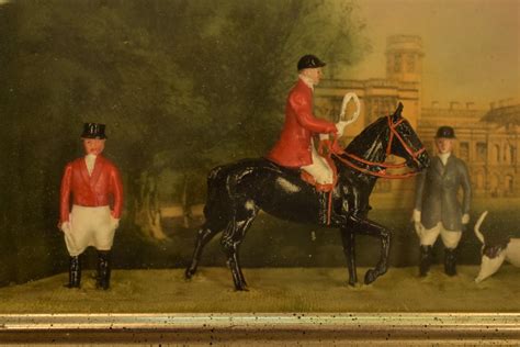 Britains Sizergh Hall Westmorland Diorama Fox Hunt Shadowbox