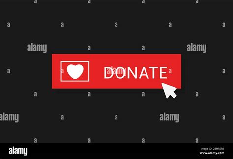 Donate Button Icon Stock Vector Image And Art Alamy