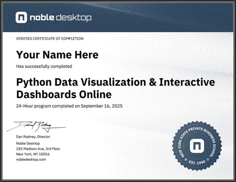 Python Data Visualization Course Online With Certificate
