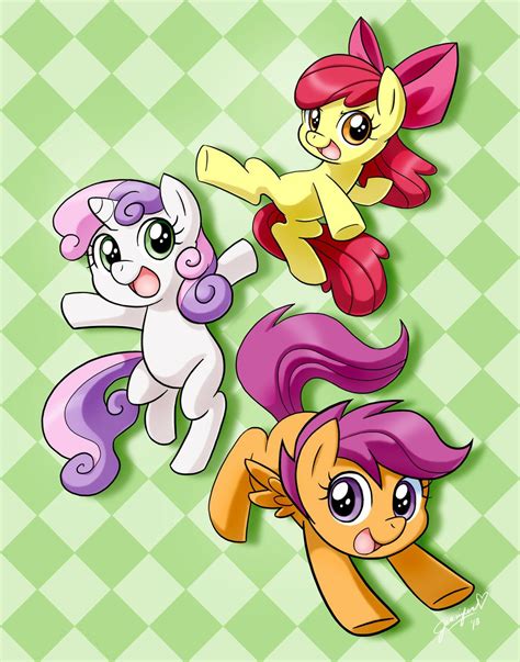 Cutie Mark Crusaders Are Go By Chibi Jen On