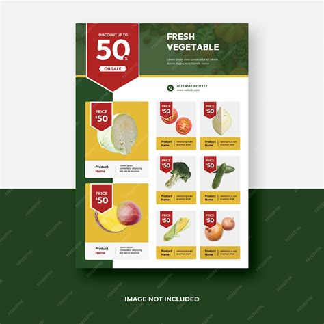 Premium Psd Grocery Product Flyer Template Design