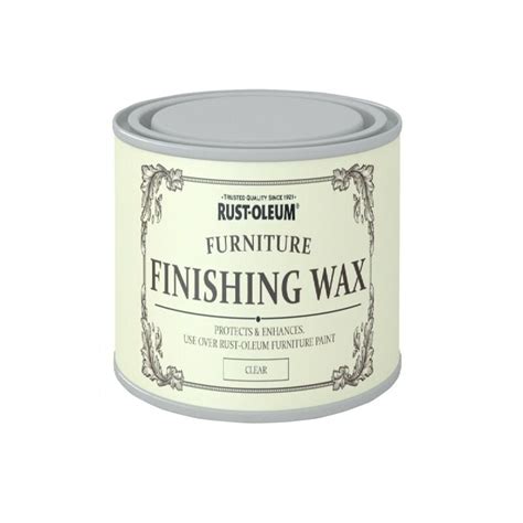 Rust Oleum Chalk Chalky Furniture Paint Finishing Wax Clear 125ml