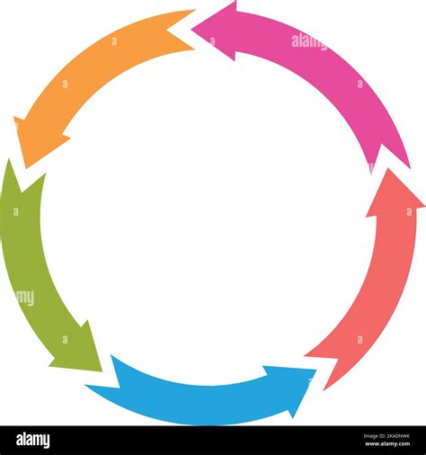 Arrow Circle Template Color Steps Data Infographic Stock Vector Image And Art Alamy