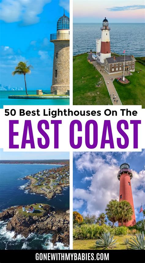 Map Of East Coast Lighthouses
