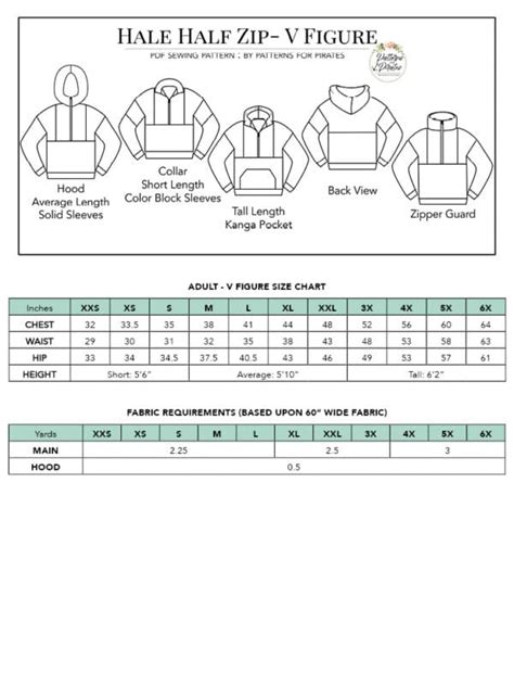 hale half zip bundle patterns for pirates
