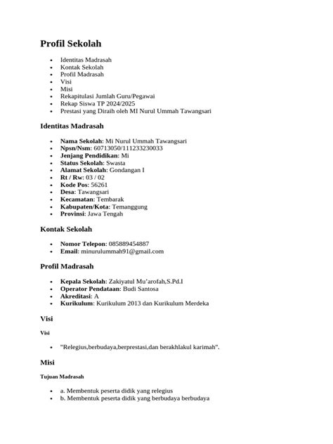 Profil Sekolah Pdf