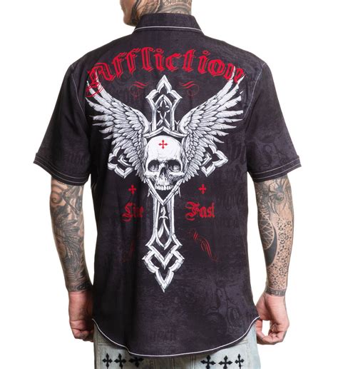 Mens Shirts Affliction Clothing