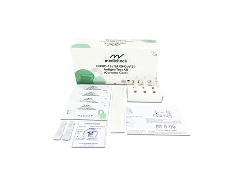 Medicheck Covid 19 Antigen Test Kit Colloidal Gold Interskala Sehat