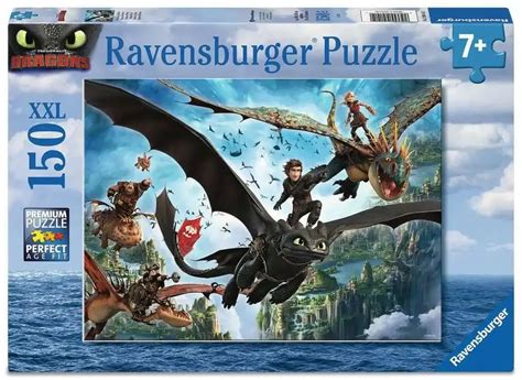 Drachenzähmen Leicht Gemacht Kinderpuzzle Xxl Drachen Und Helden 150