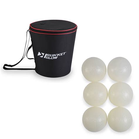 Rukket Glow In The Dark Dodgeball Set With Quick Charger