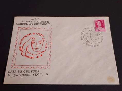 Romania 1975 Intreg Postal Plic Timbrat Necirculat Ziua Pompierilor Arhiva Okaziiro