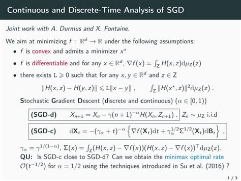 Continuous And Discrete Time Analysis Of Sgd Pdf