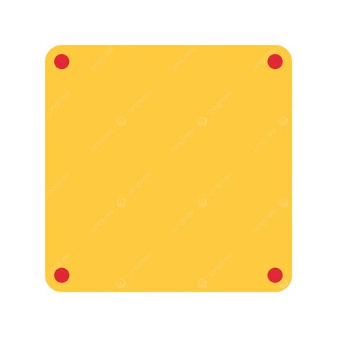 Text Box Is Yellow And There Are Dots In Each Corner Text Box Dot Box