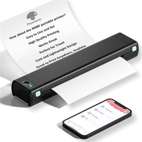 Phomemo M08f Portable Wireless Printer For Travel Mini Home Printer
