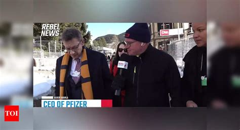 Pfizer Pfizer Ceo Albert Bourla Runs Away From Vaccine Questions In Davos Times Of India