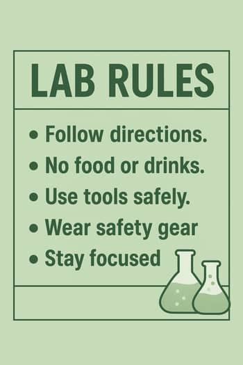 Lab Safety Poster Pack Science Labs Poster 4 Free Posters By Falcon