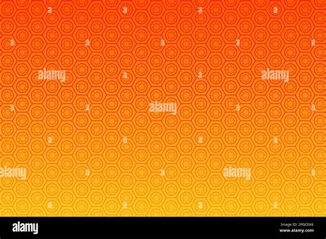 Pattern With Geometric Elements In Yellow Orange Tones Abstract