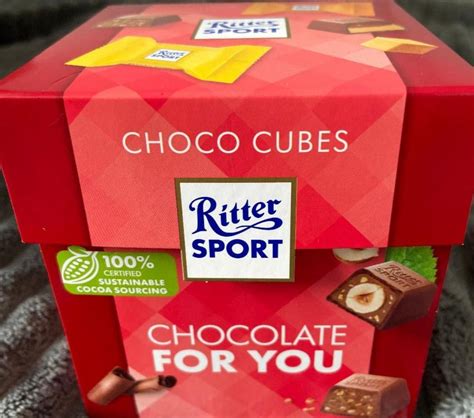 Цукерки Choco Cubes Ritter Sport калорійність харчова цінність ⋙
