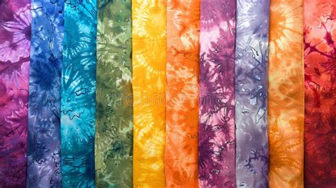 Vibrant Tie Dye Fabric Samples Stock Image Image Of Vibrant Swirl 323064313