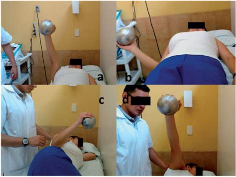 Strengthening Program Using A ½ Kg Ball For A Shoulder Flexors B Download Scientific