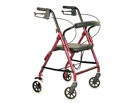 Adjustable Elderly Walker For Easy Carrying Rollator Aluminum Frame